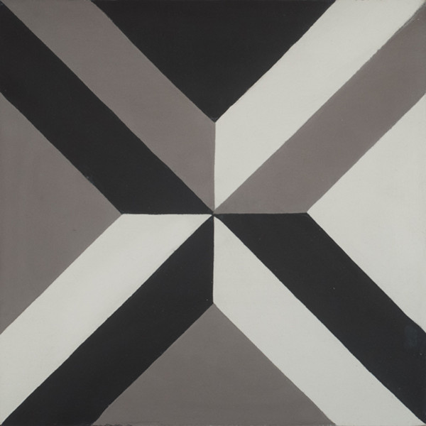 Crocevia-843B (Noir) - Custom | Cement and Concrete Tiles - Granada Tile