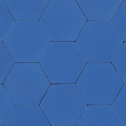 Granada Tile - 8" x 9" Hexagon Blue InStock Product sheet