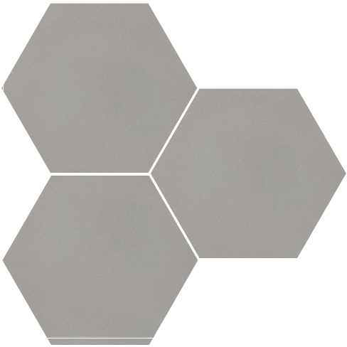 8" x 9" Hexagon - Grey - Custom | Cement and Concrete Tiles - Granada Tile